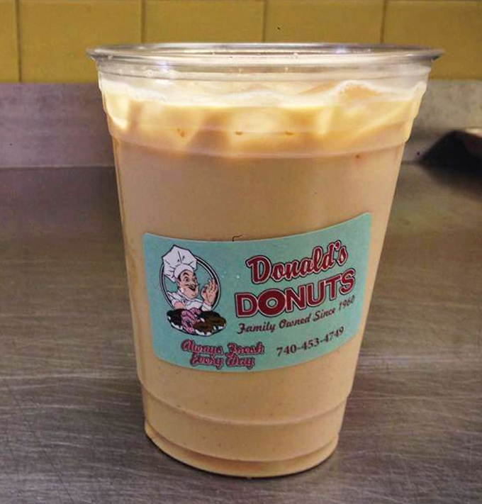Their iced coffee comes with a side of nostalgia in a cup that proudly announces its heritage. Caffeine and sugar &ndash; breakfast of champions.