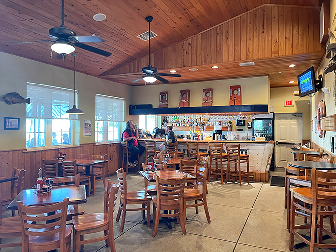 The dining room strikes that perfect Florida balance &ndash; casual enough for flip-flops, special enough for celebrating life's important moments.