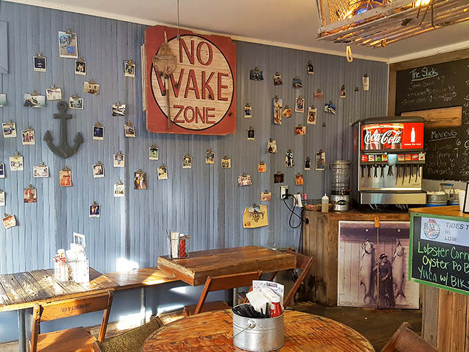 Every inch of wall space tells a story at Big Ray's, where nautical charm meets the laid-back vibe of a place that knows exactly what it is.