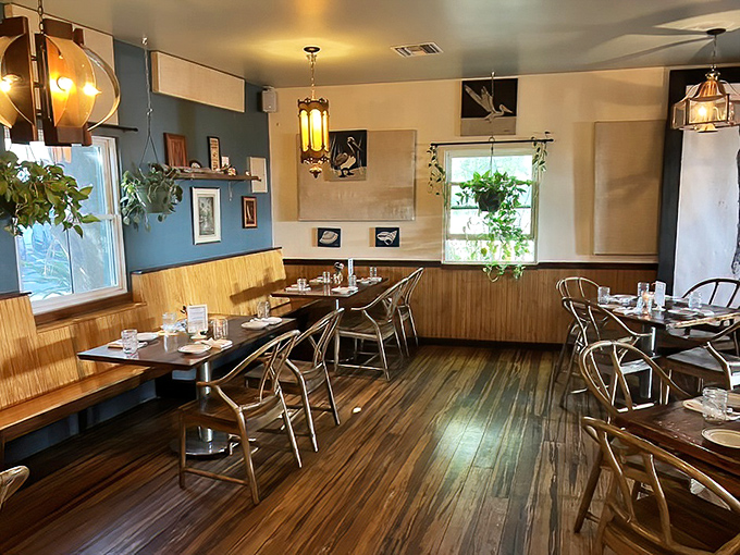 Another angle reveals the thoughtful design that makes every seat feel like the best table.