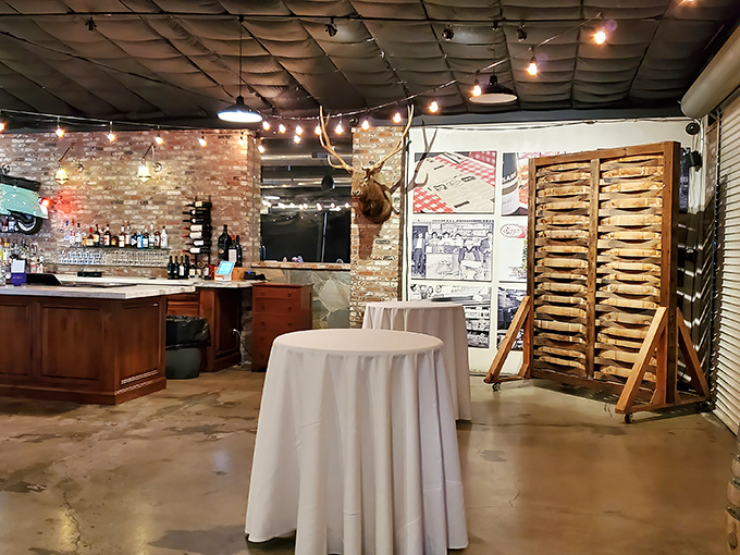 The event space proves Luigi's does parties like they do portions - bigger than you'd expect.