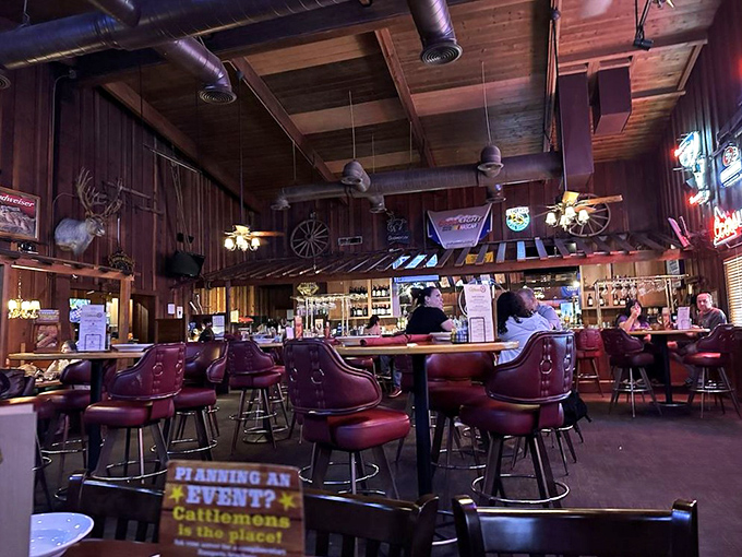 The bar area feels like the saloon from every Western you've ever loved, minus the gunfights but with much better drinks.