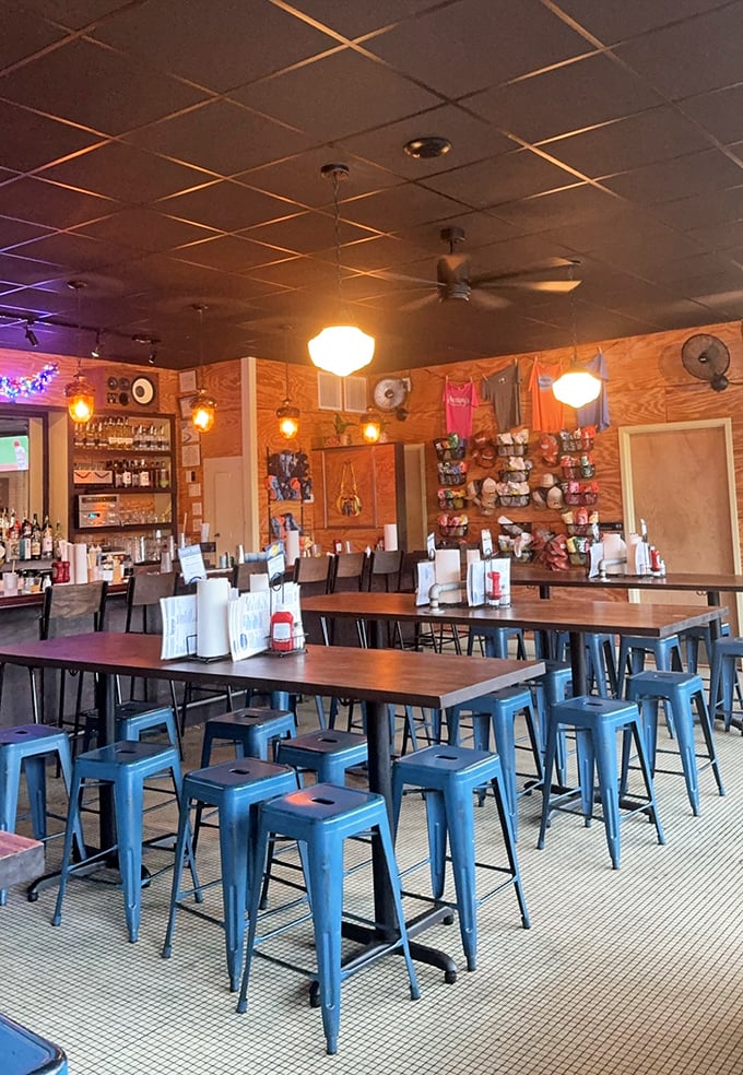 The dining room feels like a community living room where strangers become friends over shared appreciation for perfectly griddled beef.