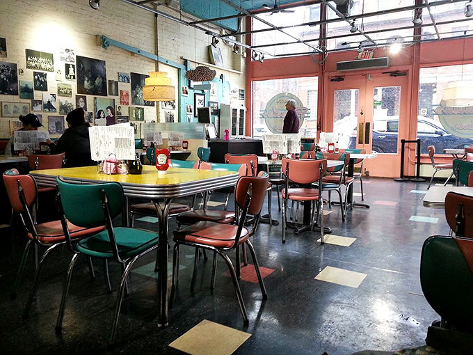The diner's interior feels like stepping into your coolest aunt's kitchen&mdash;if she had impeccable vintage taste and could feed a neighborhood.