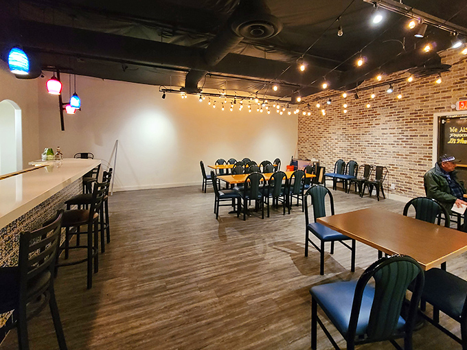 Clean lines and warm colors create the perfect backdrop for serious Mexican comfort food.