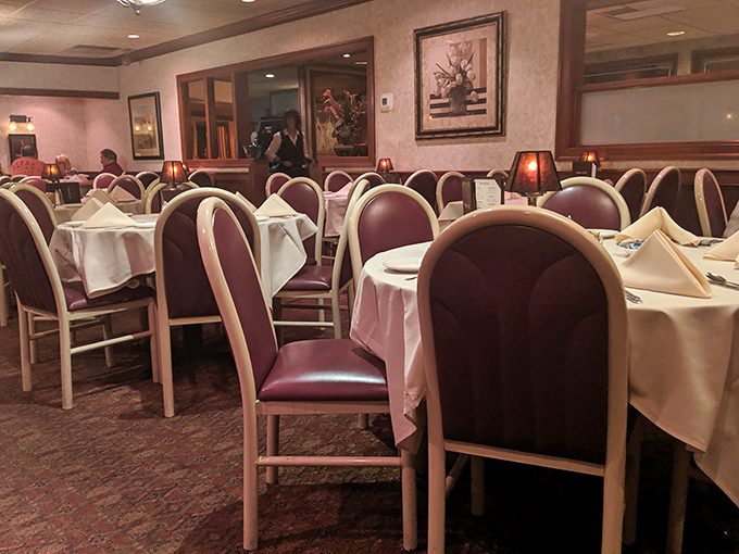 The dining room whispers of celebrations past and future—where memories are made between bites of exceptional food.