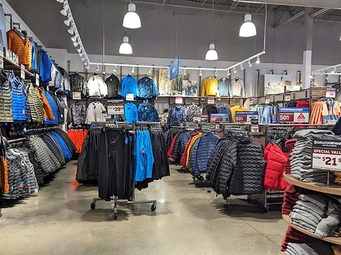 Columbia's jacket selection spans every color of the rainbow and every Pennsylvania weather scenario from "light drizzle" to "snowpocalypse."