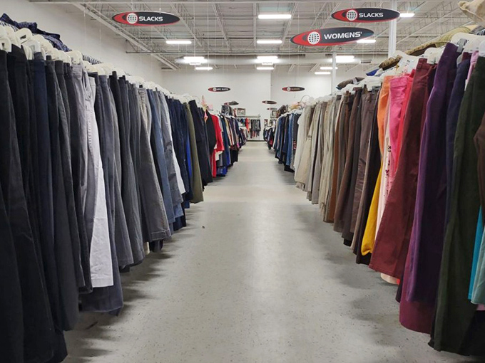 The denim aisle stretches toward infinity. Finding the perfect pair here is like striking gold, but without having to pan through a freezing river.