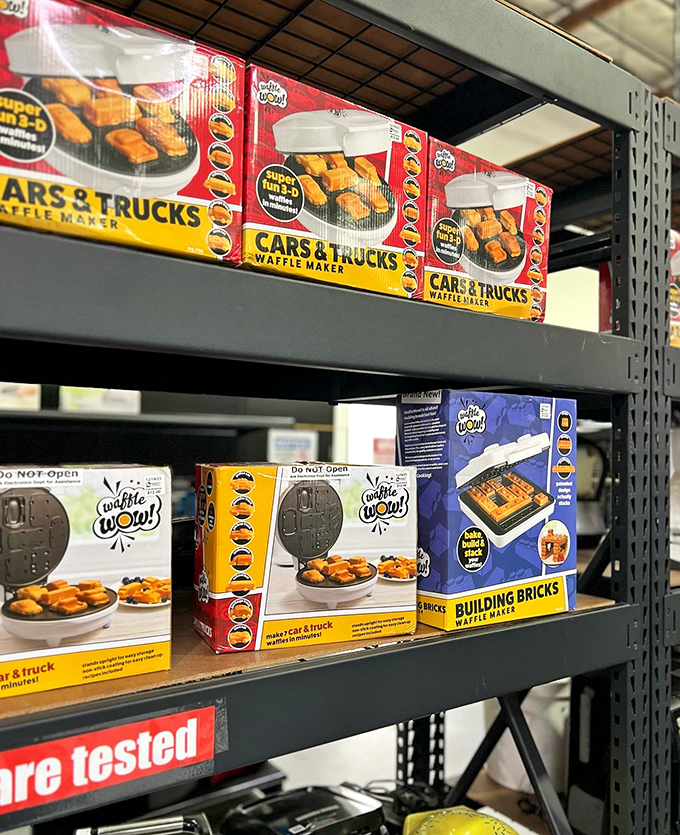 Waffle makers shaped like cars? Clearly someone's breakfast dreams can become your reality for less than the price of brunch.