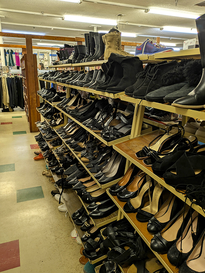Shoe paradise stretches before you&mdash;hundreds of pairs with broken-in comfort and character you can't find at the mall.