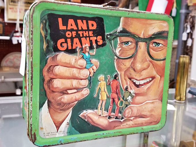 "Land of the Giants" lunch box—when carrying your sandwich was a declaration of TV loyalty and playground status. No avocado toast containers back then!