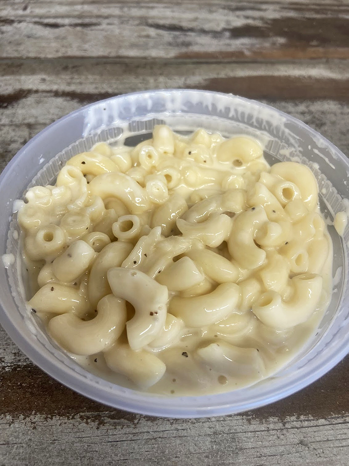 Macaroni that doesn't come from a blue box. This creamy masterpiece is what childhood memories wish they tasted like.