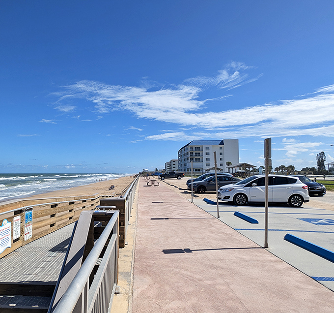Beach parking that's actually civilized! New Smyrna's well-maintained facilities make a day at the shore feel less like an expedition and more like coming home.