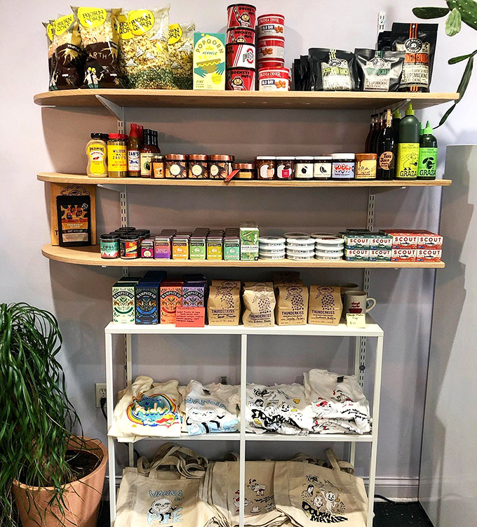 A treasure trove of local goods and coffee beans. This isn't just shopping&mdash;it's supporting a community of food artisans one delicious purchase at a time.