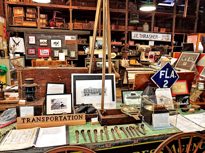 Inside the Historical Museum, everyday objects become time machines – each rusty tool and faded sign a portal to Florida's frontier days.