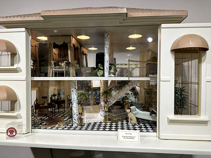 This cross-section view reveals the secret life of dollhouses—where every room tells a story and no detail is too small to perfect.