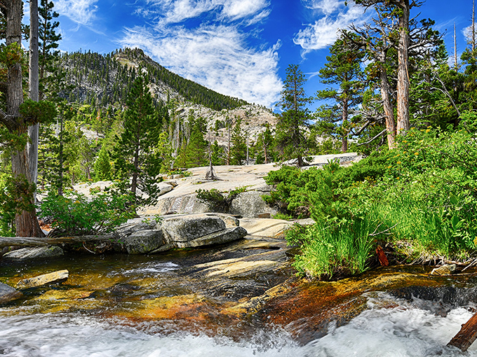 Sierra streams carve their patient path through ancient granite, creating nature's version of a meditation app&mdash;just add sunshine.
