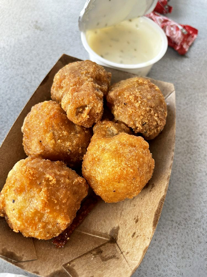 These mushrooms didn't just get fried&mdash;they got transformed into little umami bombs that disappear faster than your willpower.