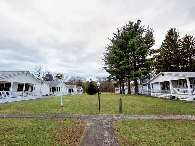 These quaint white cottages aren't auditioning for a Hallmark movie &ndash; they're already starring in one called "Your Perfect Weekend Getaway."