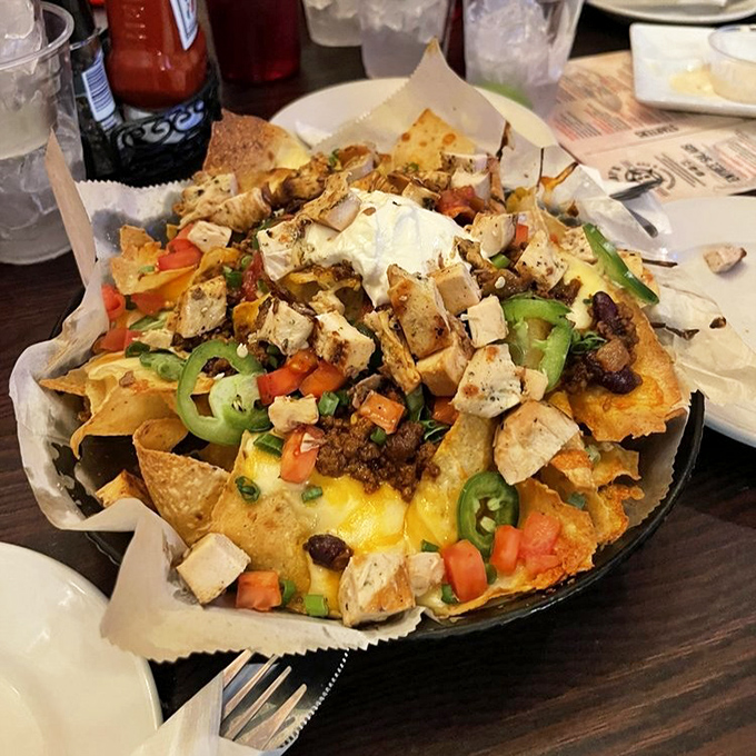 Nachos that require a strategy meeting before eating&mdash;every chip a potential vehicle for the perfect combination of toppings.