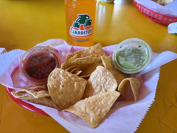 Chips, salsa, and a Jarritos soda &ndash; the holy trinity of Mexican meal starters that makes waiting for your main dish a pleasure, not a chore.