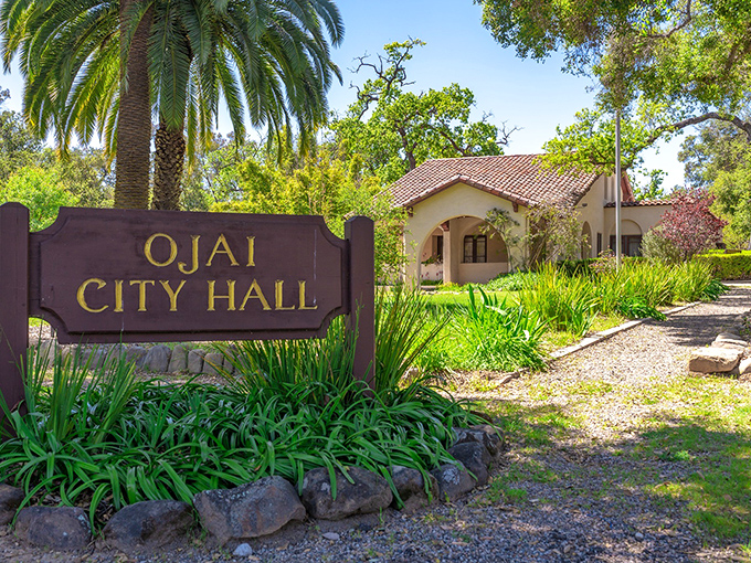 Ojai City Hall looks less like a government building and more like that vacation rental you bookmarked but couldn't quite afford.
