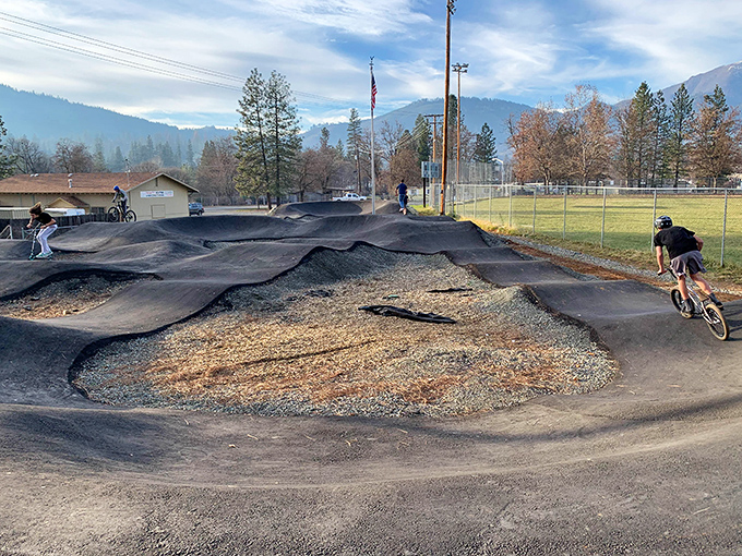 Weaverville's bike park proves you're never too old or too young to catch some air and terrify your health insurance provider.