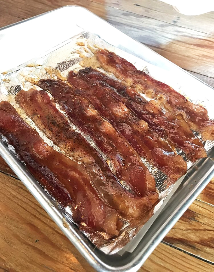 Pig candy lives up to its name &ndash; bacon so perfect it should probably come with a warning.