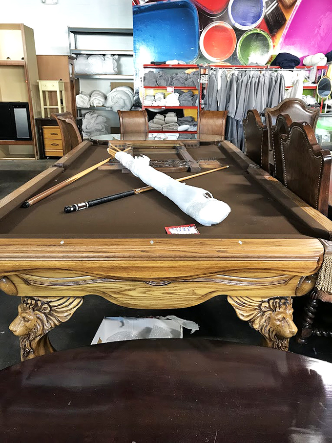 That pool table you've wanted since 1978? It's here, waiting to transform your garage into entertainment central.