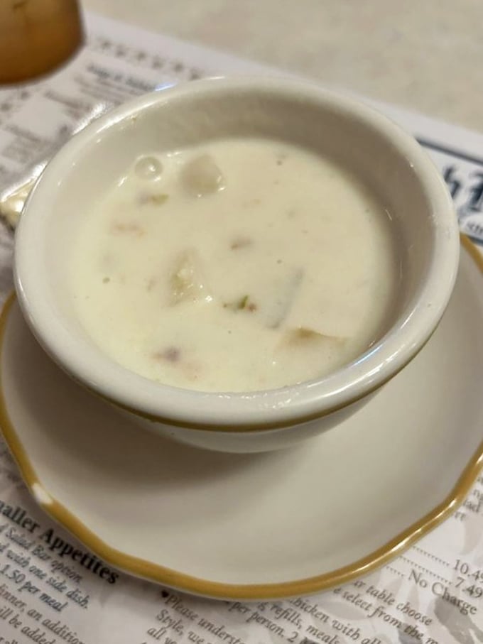 Cream soup so rich it could apply for its own tax bracket. Each spoonful delivers comfort that no trendy bone broth could ever provide.