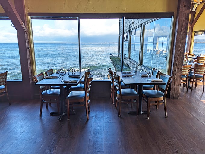 Window seats here aren't just tables&mdash;they're front-row tickets to nature's most spectacular show, with waves providing the soundtrack.