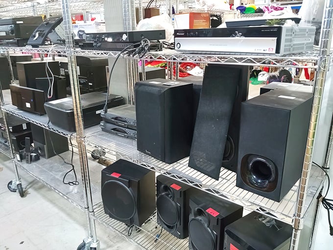 The electronics section&mdash;where audiophiles gamble on vintage speakers that might deliver that warm sound digital just can't match.