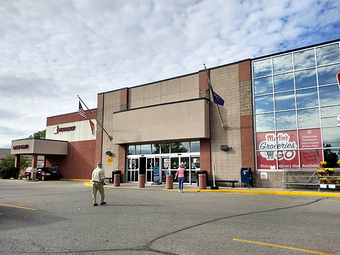 Even modern conveniences like this market maintain a community feel, where shopping isn't just an errand but a chance to connect.