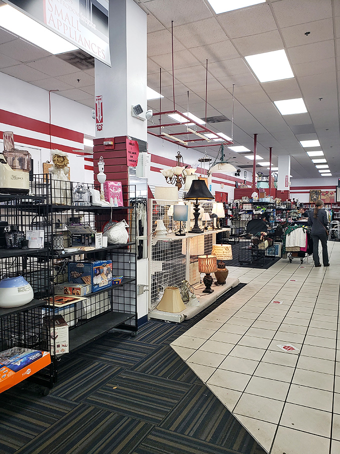 Shoppers navigate the furniture maze with the focused determination of explorers. That perfect coffee table could be hiding just around the corner!