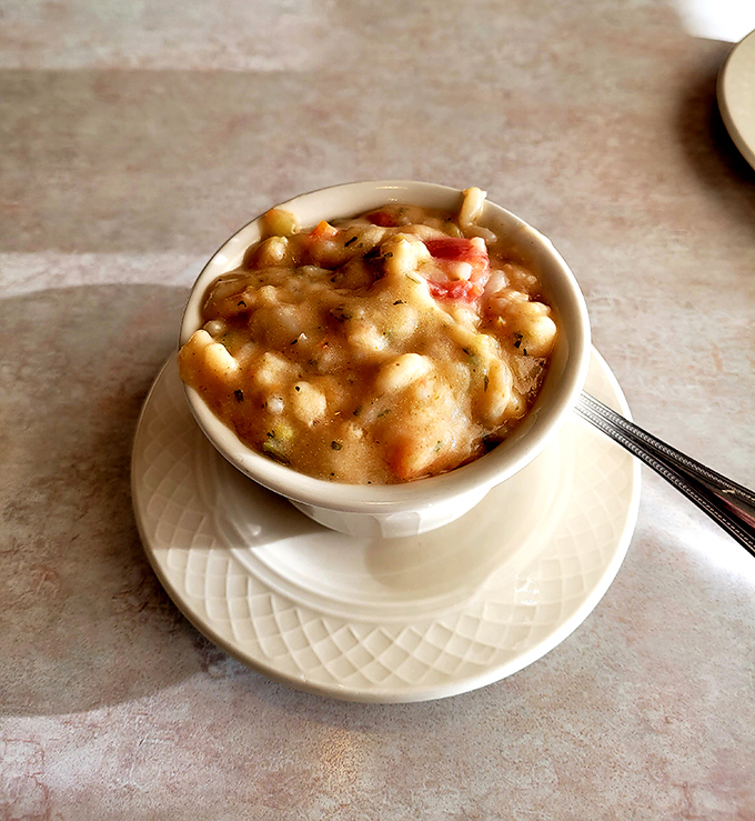 This isn't just soup&mdash;it's a creamy bisque conspiracy to keep you coming back to Myerstown whenever comfort is needed.