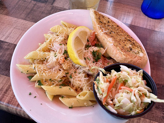 Shrimp scampi swimming in garlic butter, because some dishes deserve their own standing ovation.