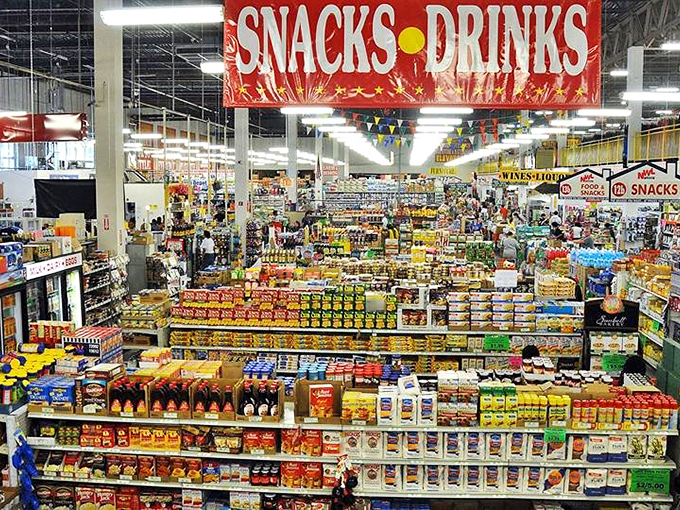 The snack section: where international flavors meet American classics in a United Nations of munchies that would make any pantry proud.