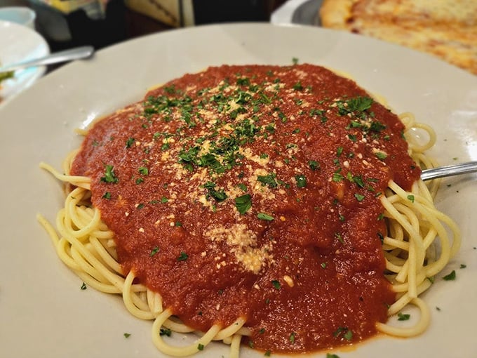 Spaghetti with marinara&mdash;simple, timeless, and executed with the kind of perfection that would make an Italian grandmother nod in approval.
