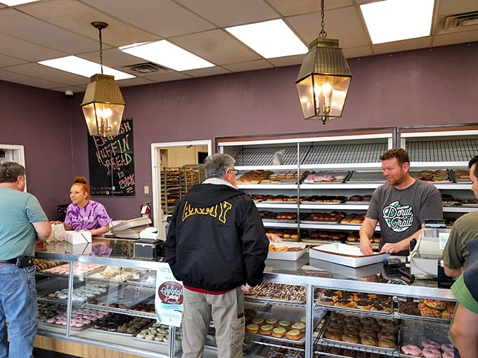 The display case at Milton's: where dreams and reality meet over coffee and friendly conversation about nothing and everything.