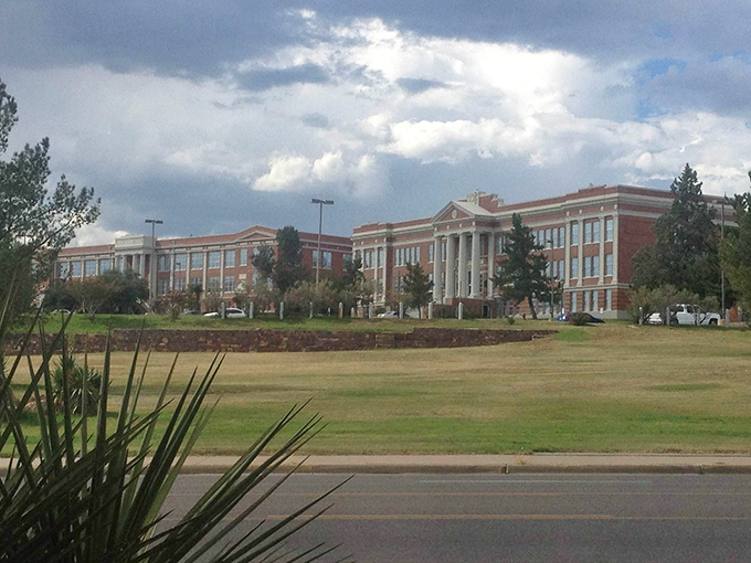 Sul Ross State University's stately campus brings academic energy to Alpine, where learning happens against a backdrop worthy of a landscape painting. 