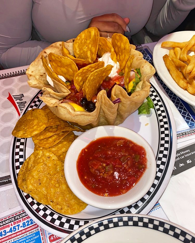 Taco Salad that proves fusion cuisine works best when nobody's trying too hard to be fancy.