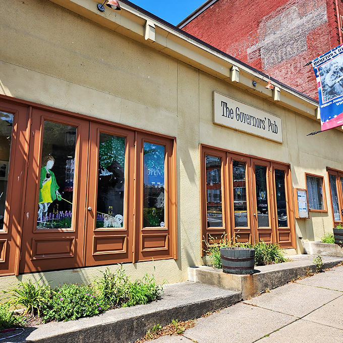 The Governors' Pub doesn't just serve food&mdash;it offers a side of history with those wooden doors that have welcomed hungry patrons for generations.