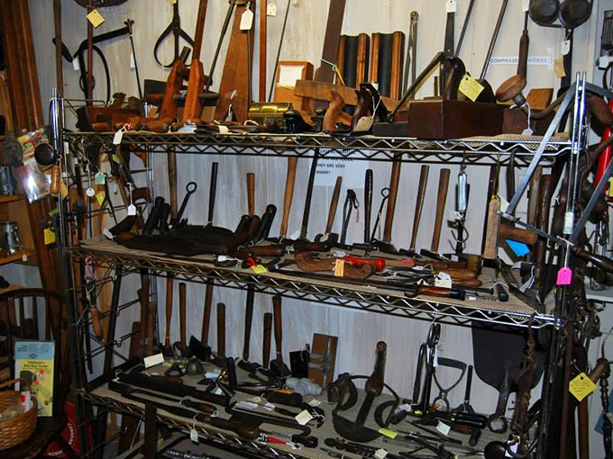 Tools with wooden handles and metal that's seen honest work&mdash;from an era when "planned obsolescence" wasn't in the manufacturing vocabulary.