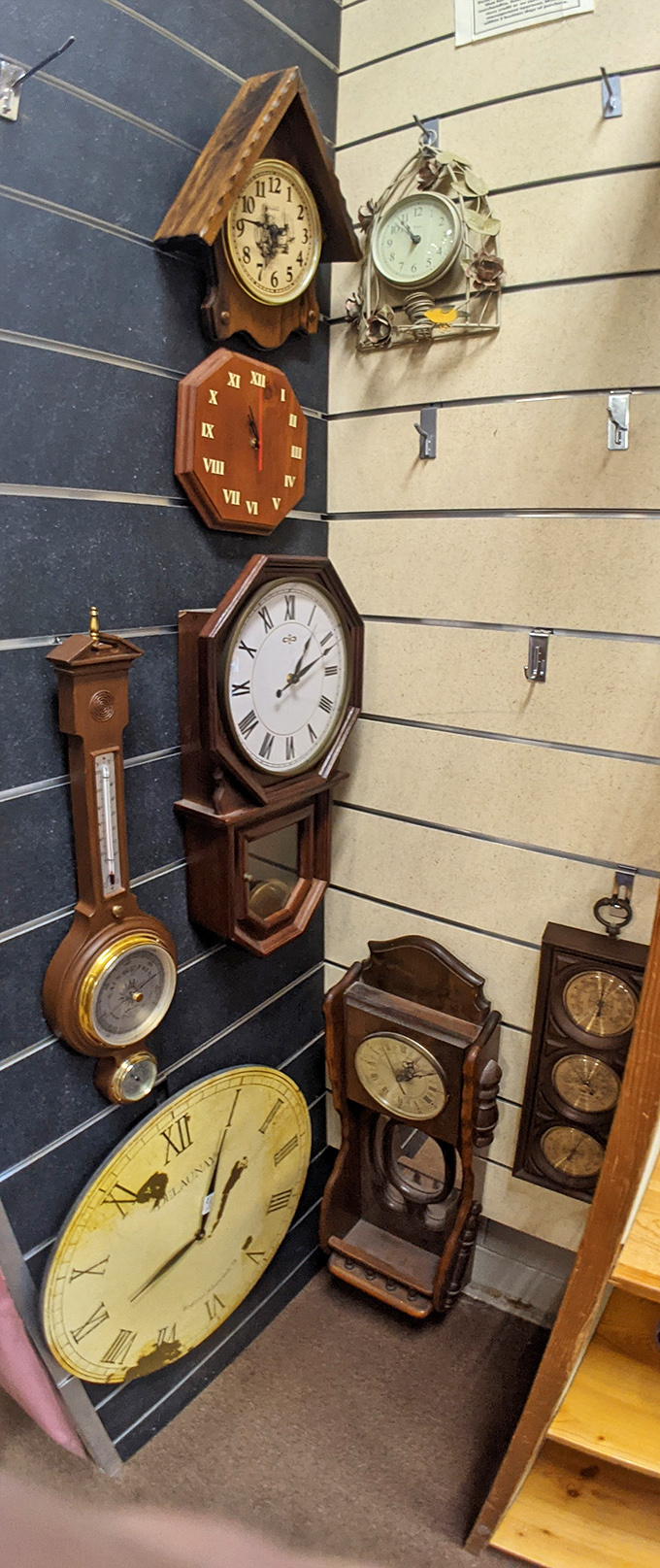 Time literally stands still in the clock corner, where timepieces from every era tick-tock their way into new homes.