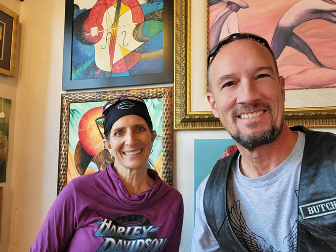 The café's walls showcase art that ranges from abstract to Florida wildlife—a gallery where the only price of admission is ordering something delicious.