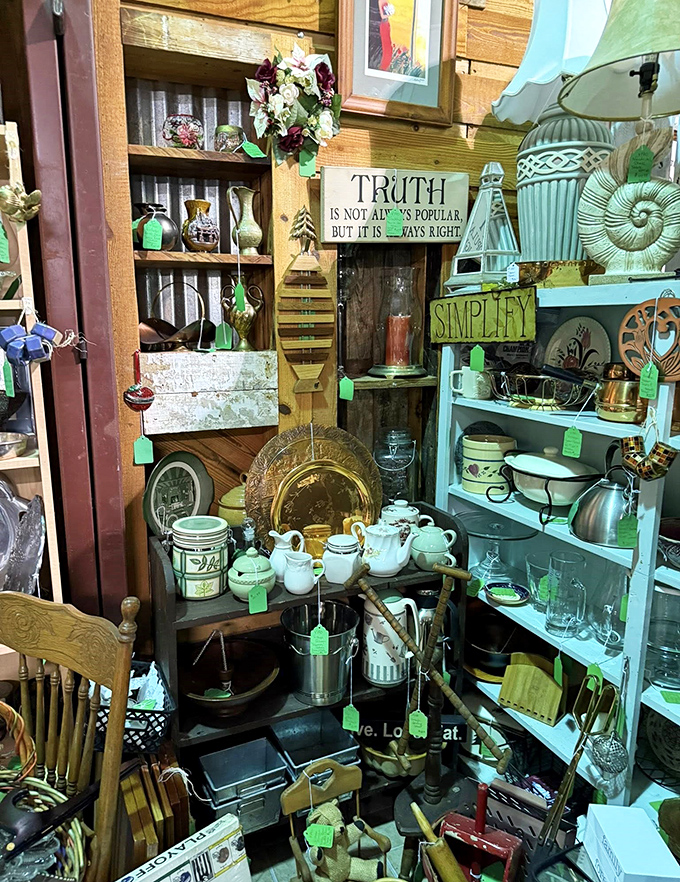 "Truth is not always popular, but it is always right." Words to live by, surrounded by teapots that have poured wisdom for generations.