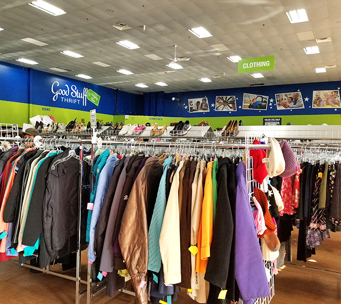 Enough clothing options to outfit a small town, all organized like someone actually cares.