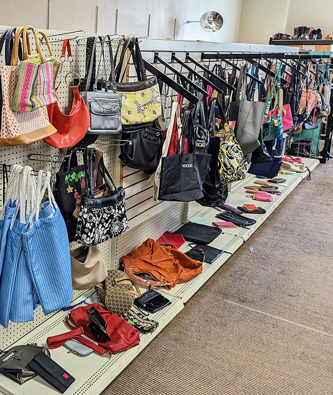 Handbag heaven where designer knockoffs mingle with genuine vintage finds&mdash;each with stories to tell and space for yours.