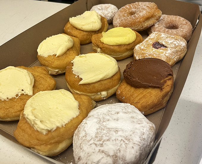 A dozen reasons to skip your morning meeting. This box contains more happiness than most people experience in an entire workweek.