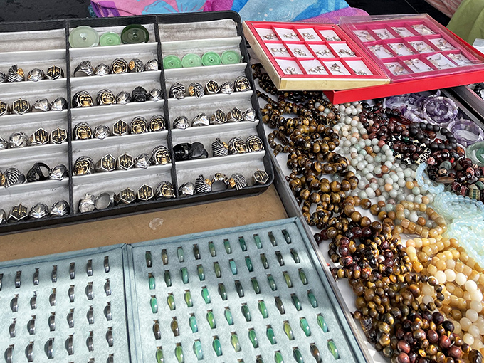 Jewelry hunters, prepare to lose track of time! These accessory trays are like archaeological digs where the treasures are already sorted for you.